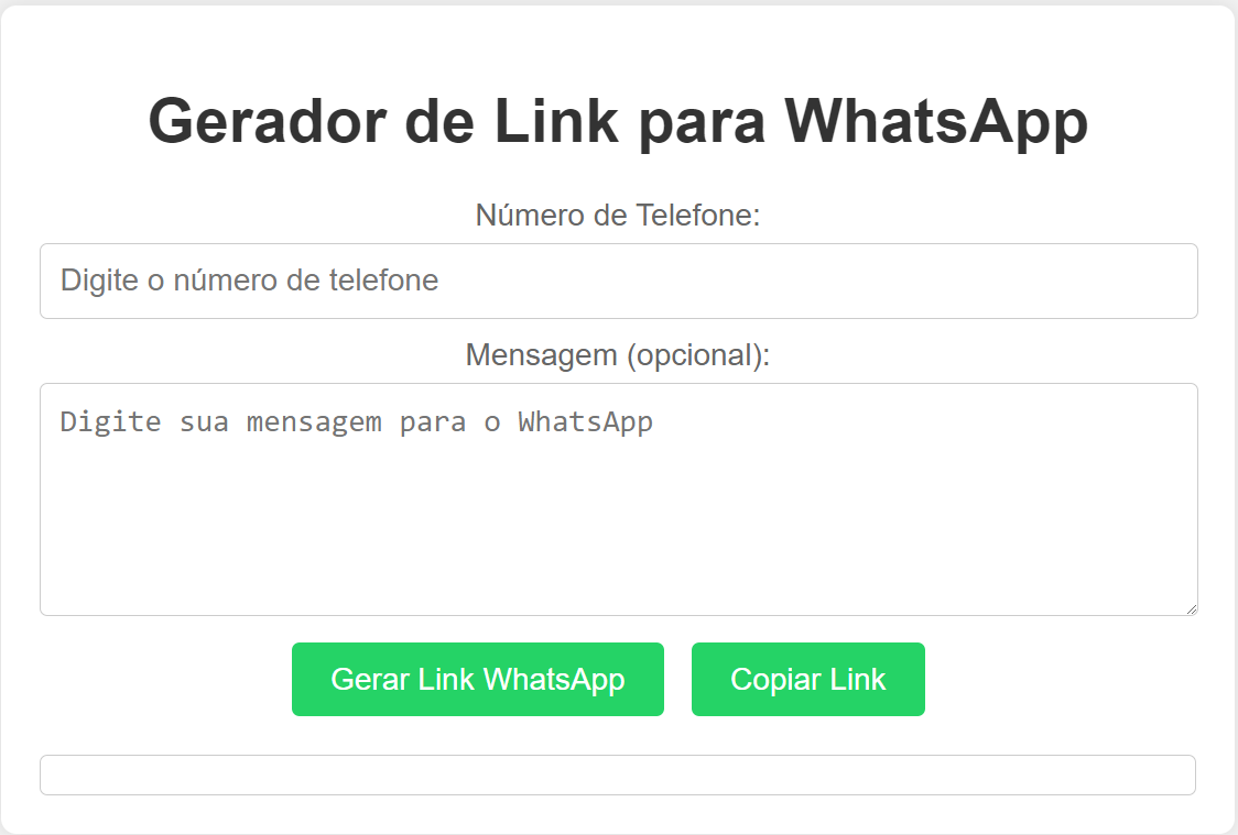 Gerador de Link WhatsApp - Criar ou Gerar Link Para WhatsApp